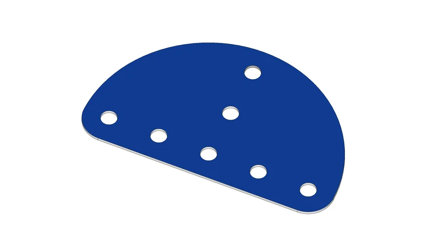 Demi disque 5 trous MECCANO | 3D Warehouse