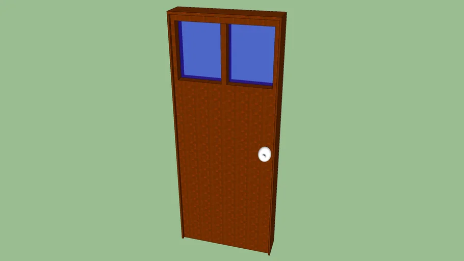 Door with windows | 3D Warehouse