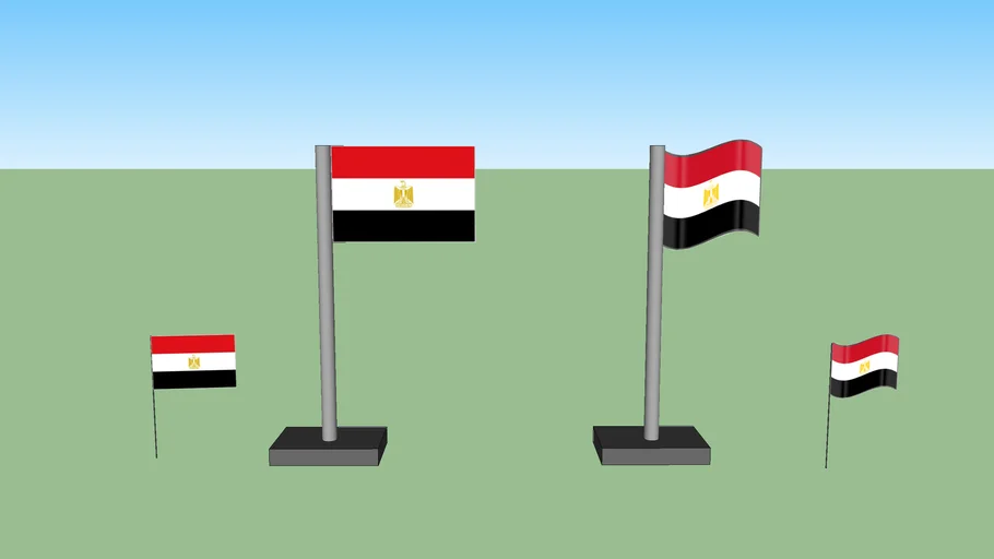Egyptian flag | 3D Warehouse