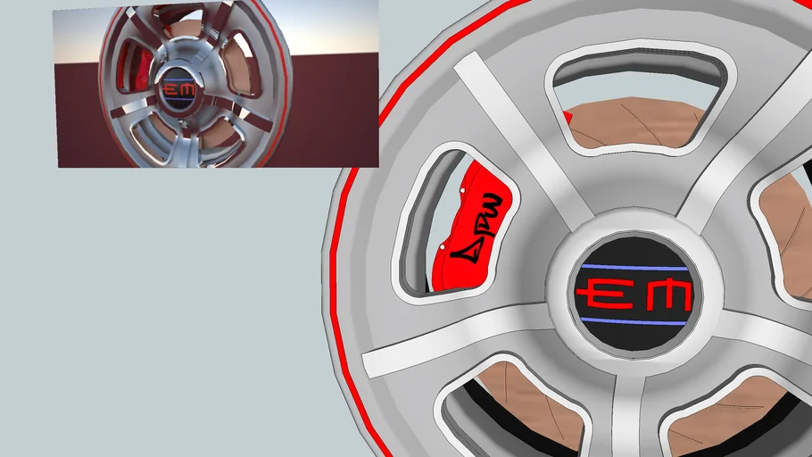 em car wheel maxwell texturized | 3D Warehouse