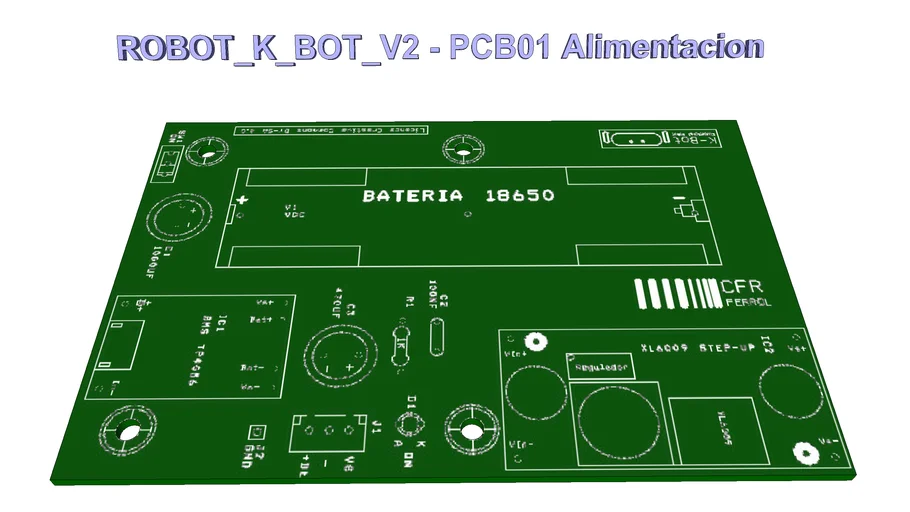 ROBOT K-BOT V2 PCB01 Alimentacion | 3D Warehouse