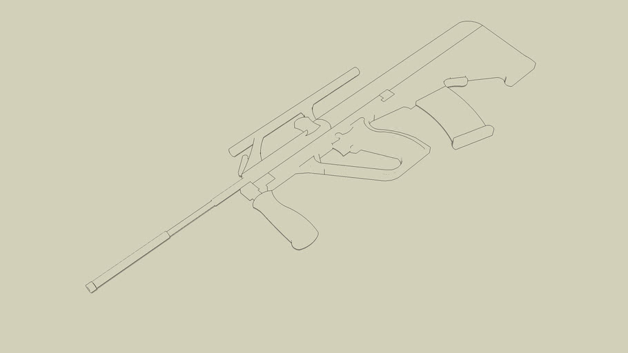 Steyr AUG with rounded edges | 3D Warehouse