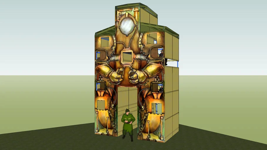 Steampunk Giant Robot, second draft | 3D Warehouse