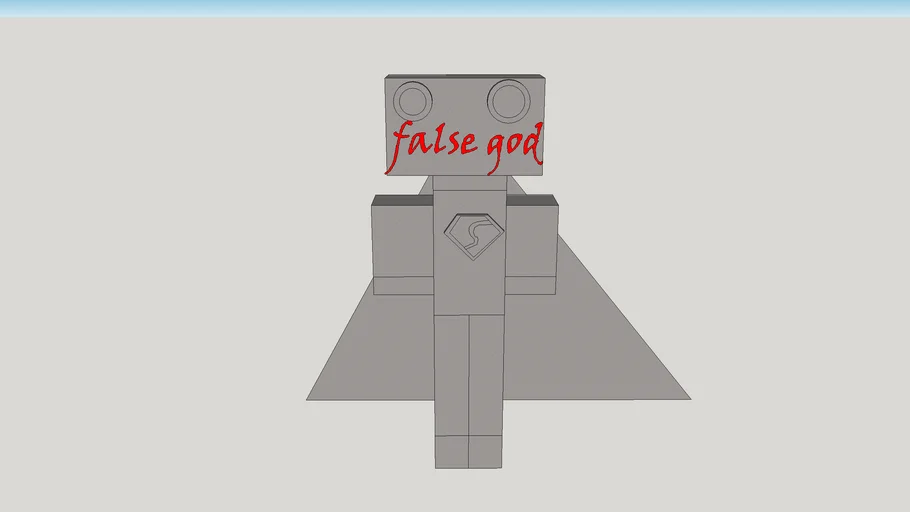 'Batman vs Superman' false god statue | 3D Warehouse