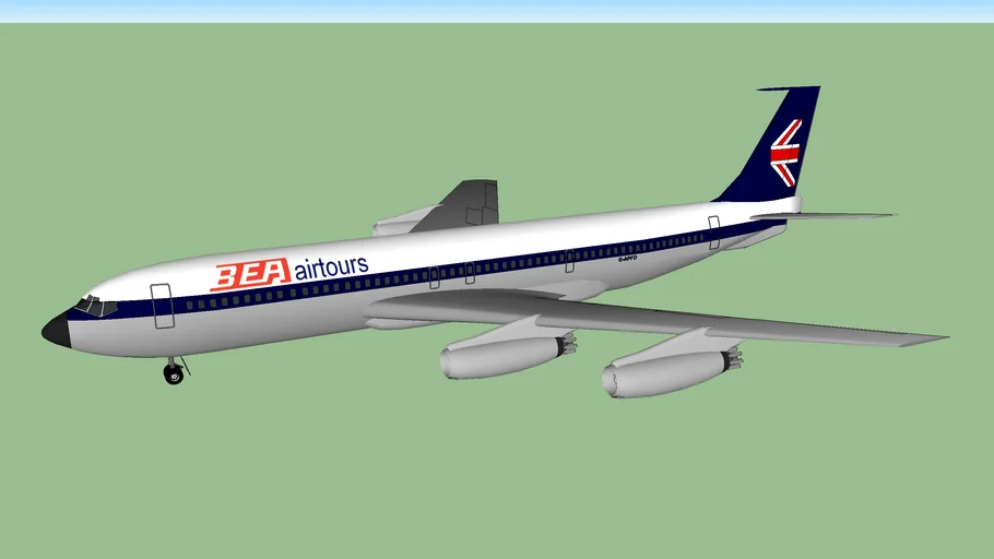 BEA Airtours Boeing 707-436 1972 | 3D Warehouse