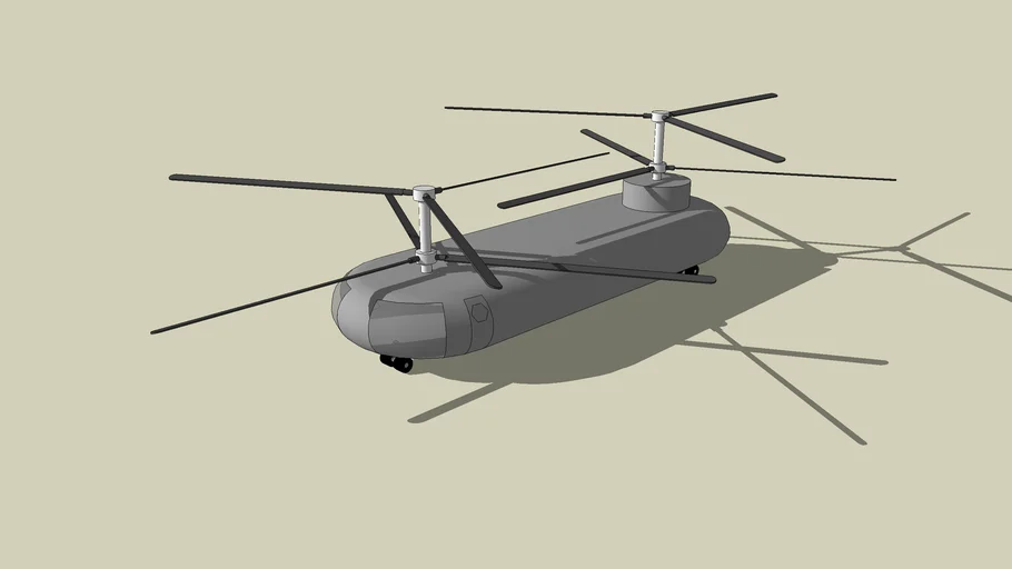 Coaxial Tandem Helicopter | 3D Warehouse