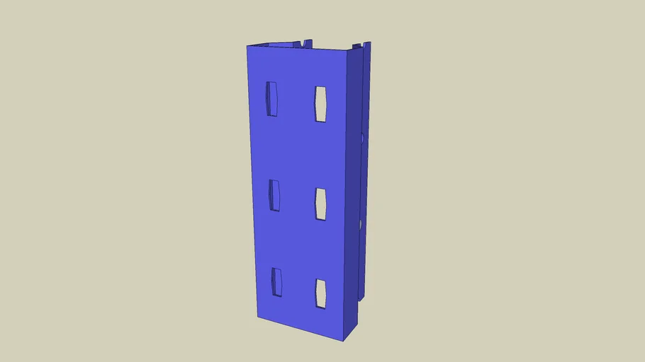 Dexion Racking Strut (Small Piece) | 3D Warehouse