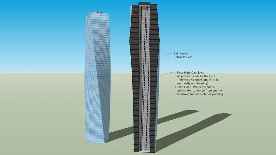 Twisting Tower 2 | 3D Warehouse