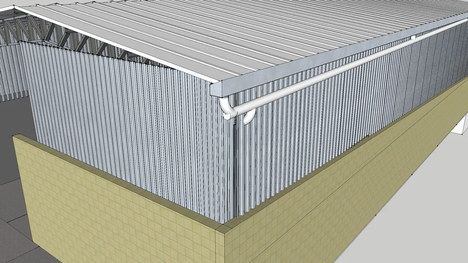 Galpão 02 Aguas | 3D Warehouse