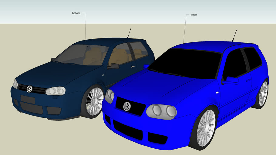 Volkswagen Golf R32 Facelift | 3D Warehouse