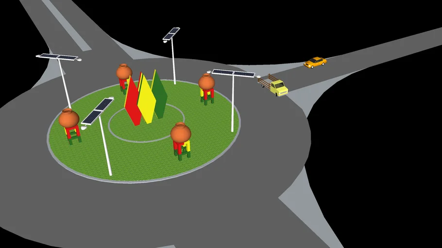 Rond point de Bambéto | 3D Warehouse