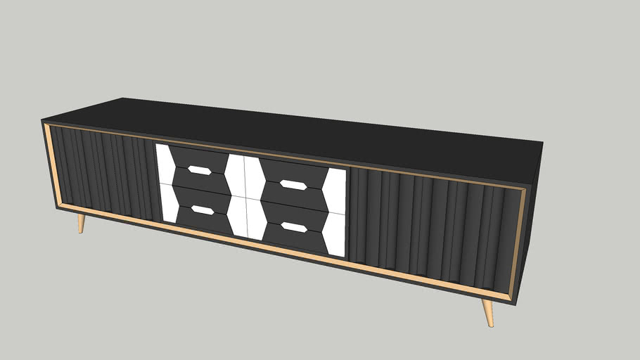 luxury tv console | 3D Warehouse