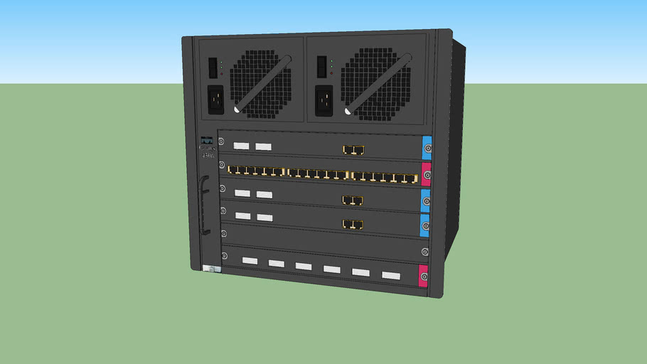 Cisco Catalyst 4506 (WS-C4506) ethernet switch with power supply | 3D ...