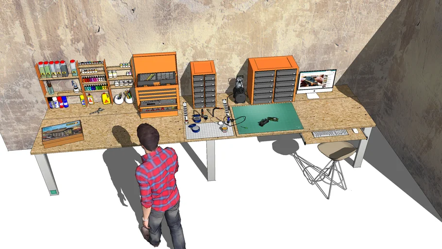 Mesa para Modelismo 'Modeling Table' R&Ch | 3D Warehouse