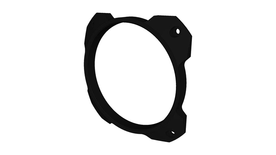 MNPCTECH 120mm Overkill 'Ring' Fan Grill (Black Anodized) | 3D Warehouse