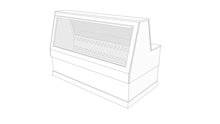 Low Poly 6' Butcher Display Case | 3D Warehouse