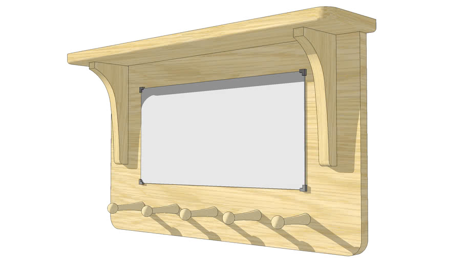 COAT RACK WITH MIRROR | 3D Warehouse