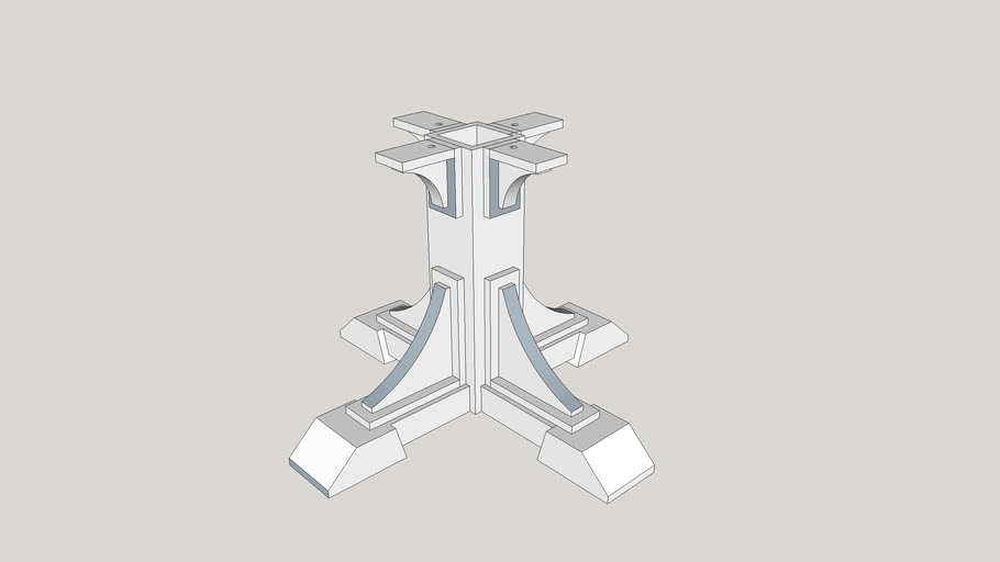Table leg base | 3D Warehouse