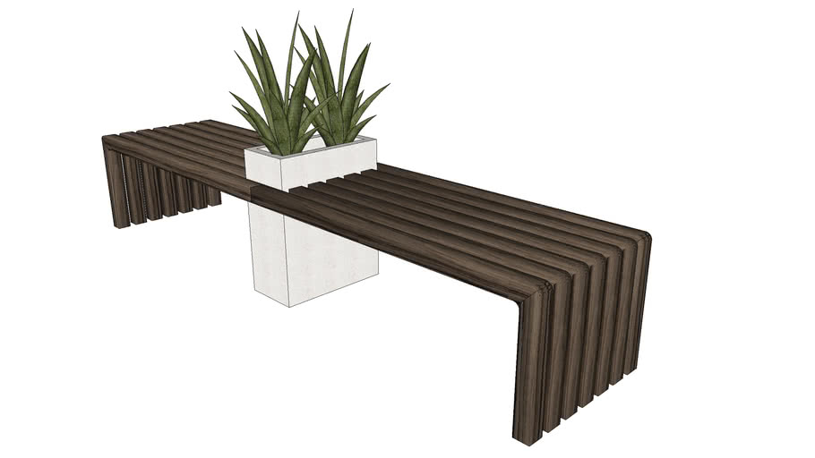 Urban bench | 3D Warehouse
