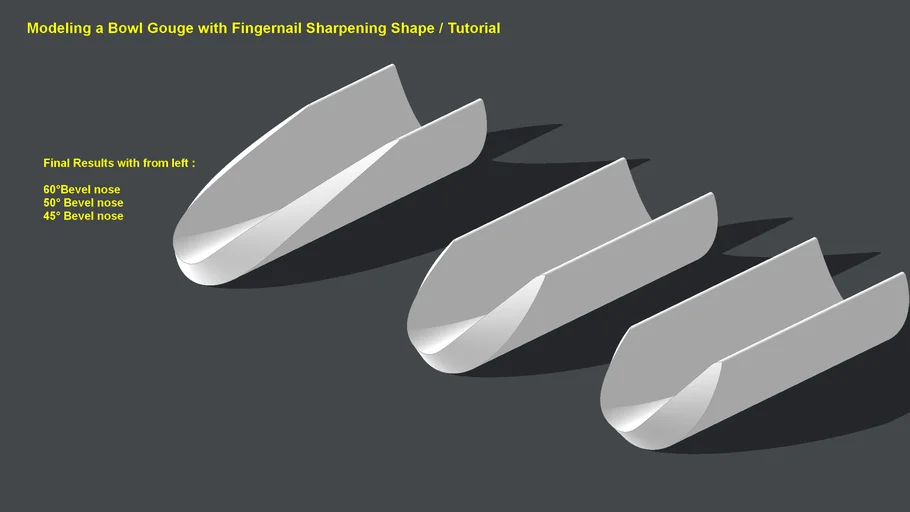 FINGERNAIL BOWL GOUGE TUTORIAL | 3D Warehouse