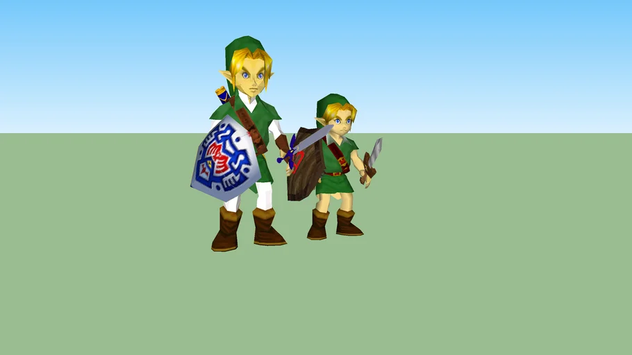 Ocarina Of Time Young Link 3d Warehouse Nintendo Amiibo Link The