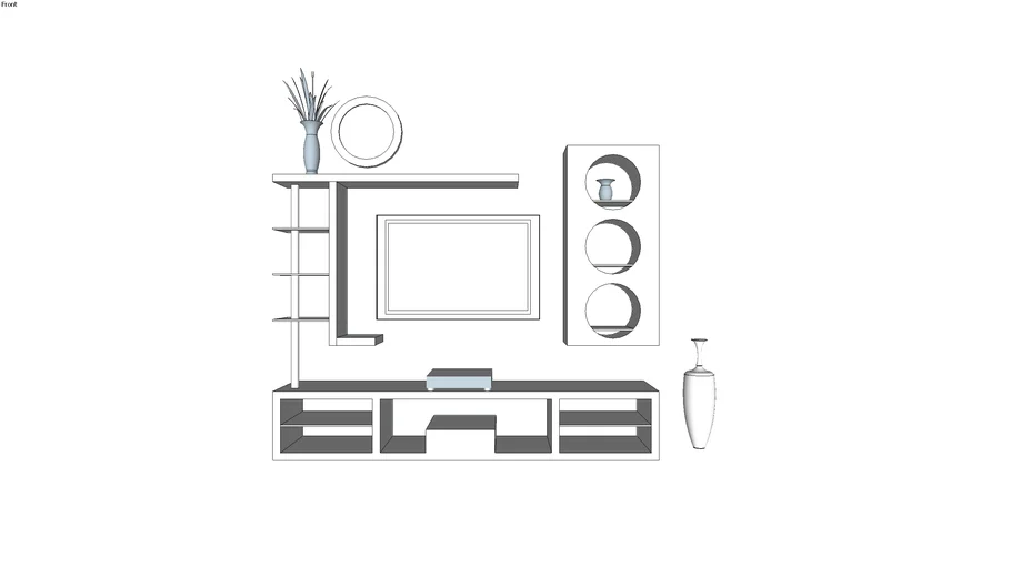 lcd wall unit | 3D Warehouse