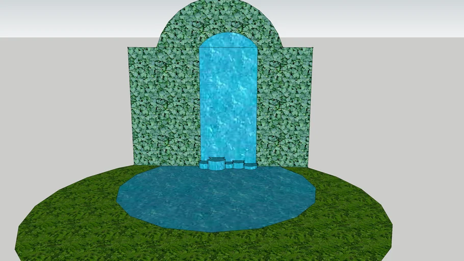Ivy waterfall | 3D Warehouse