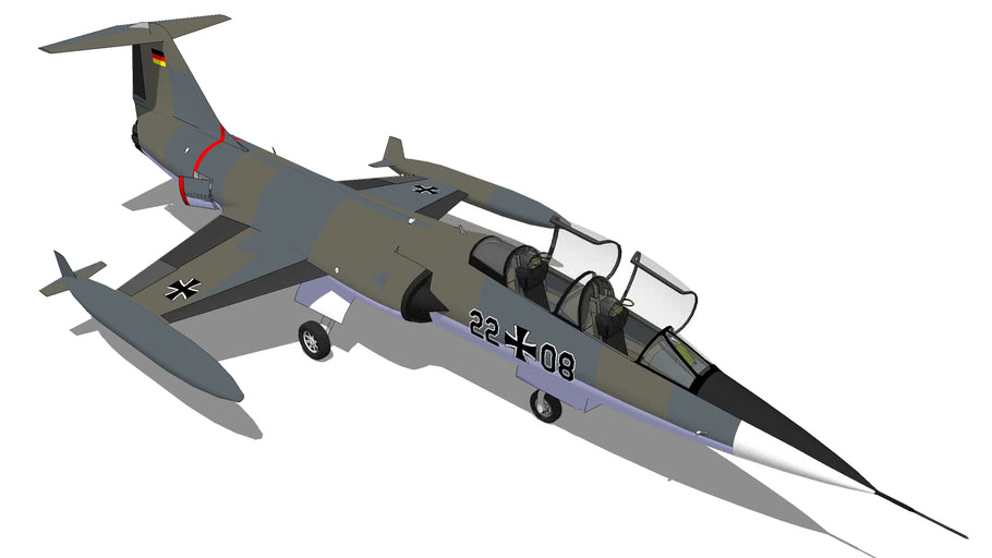 Aircraft - Lockheed TF-104G „Starfighter“ | 3D Warehouse