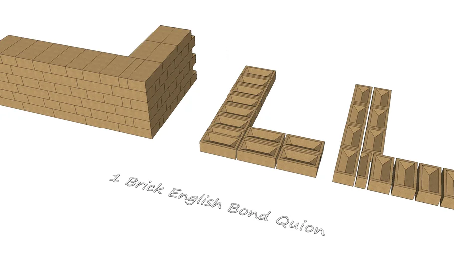 1 Brick English Bond Quion | 3D Warehouse