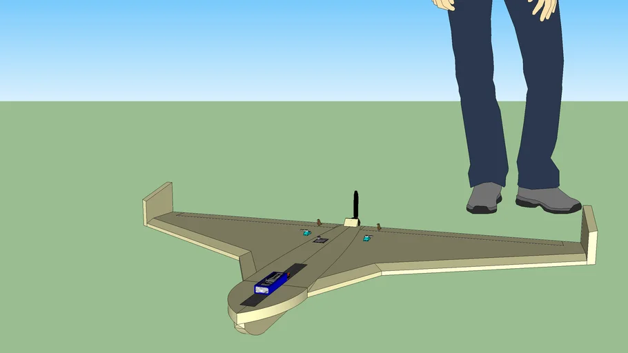 Simple RC delta from polyurethane foam | 3D Warehouse