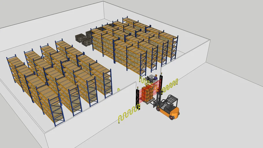 Visual Camera Access Gate | 3D Warehouse