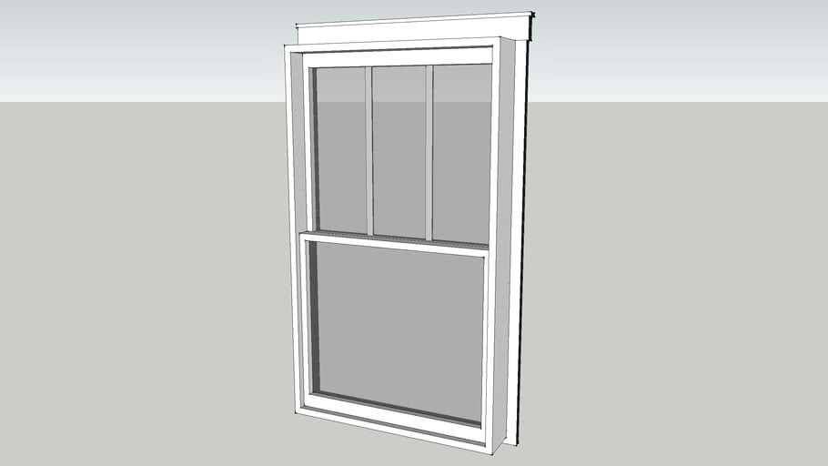 Single Double Hung Window | 3D Warehouse