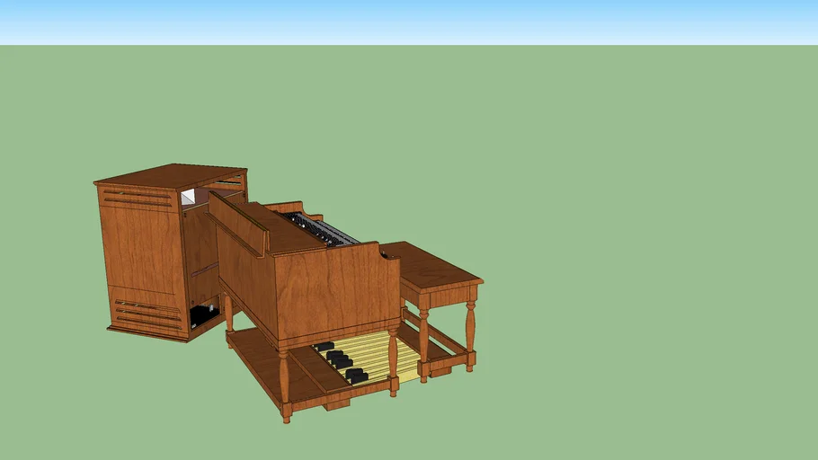 Hammond Organ with Leslie Cabinet | 3D Warehouse