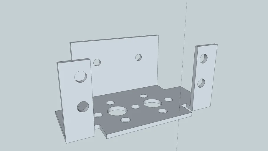 Tetrix Single Servo Bracket | 3D Warehouse