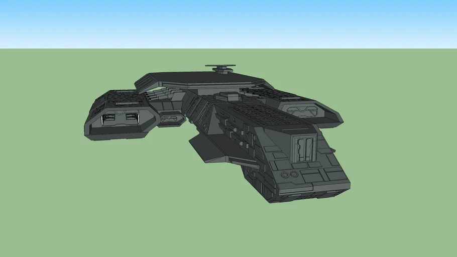 stargate daedalus X-304 with hangar | 3D Warehouse