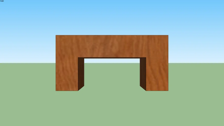 Wooden table | 3D Warehouse