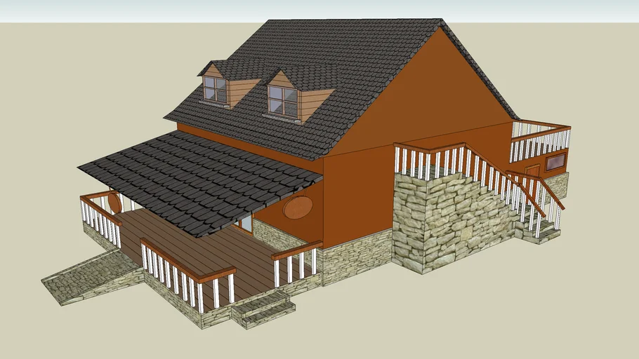 Combination Veterinary Clinic and Housing | 3D Warehouse