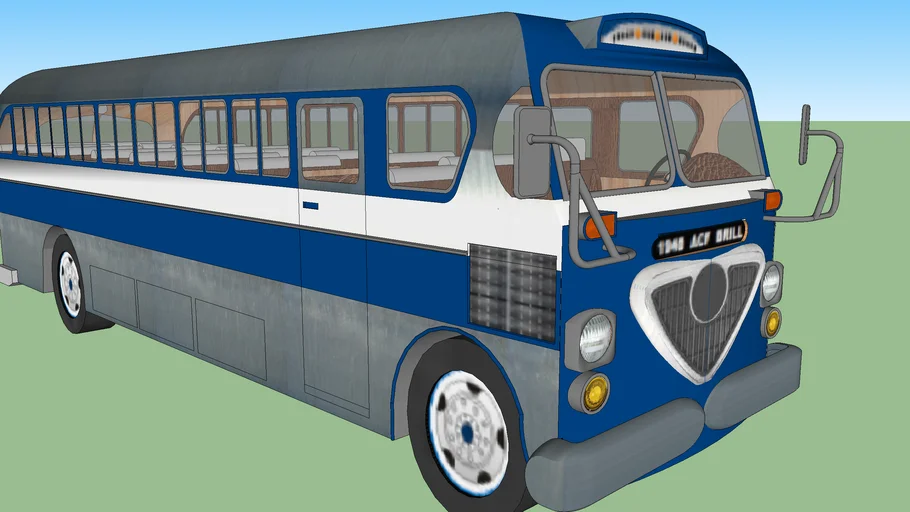 1948 Brill AMERICAN VINTAGE BUS (resubido) | 3D Warehouse