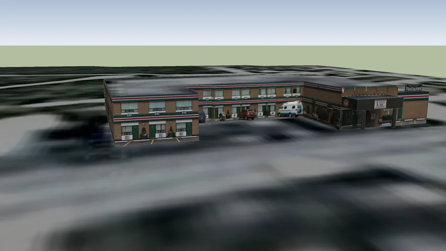 PINEWOOD MOTOR INN | 3D Warehouse