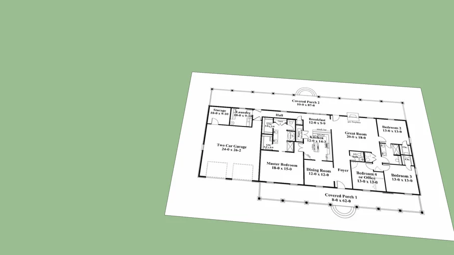 Floor Plan 2b | 3D Warehouse
