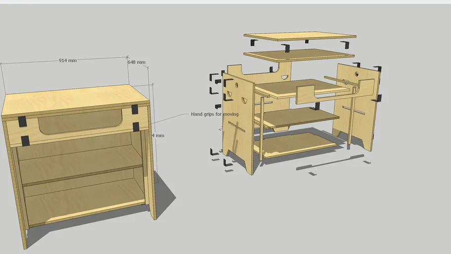 Maker Station Cape Town Maker Desk | 3D Warehouse