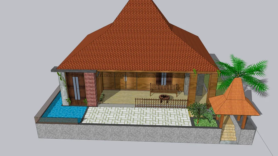 Rivalent F.L - Formatif 2 - Desain Rumah Adat Joglo Jawa Tengah | 3D ...