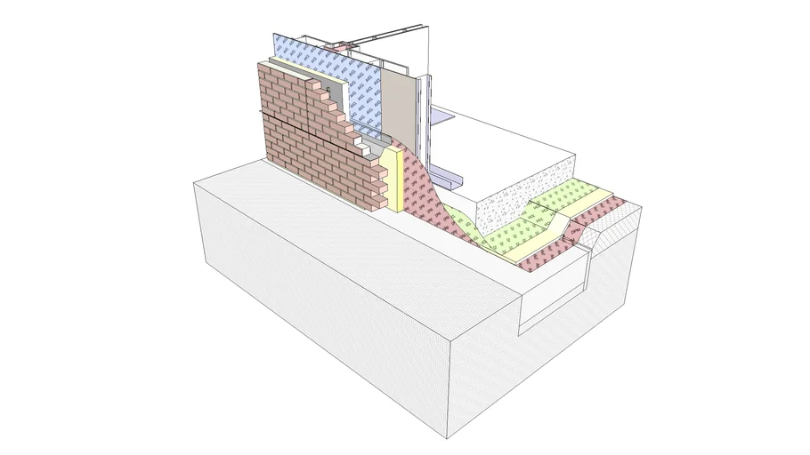Example footing detail | 3D Warehouse