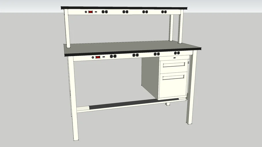 Computer Bench Right 60' | 3D Warehouse