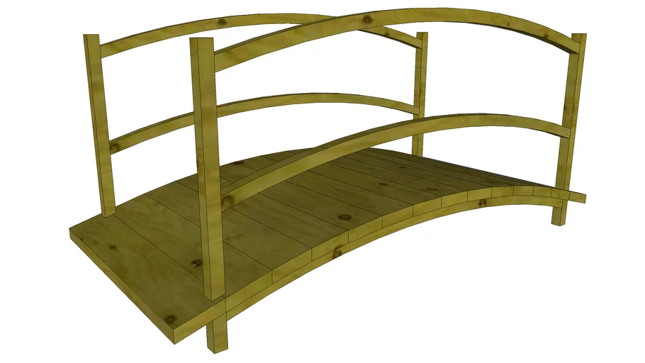 wooden foot bridge | 3D Warehouse