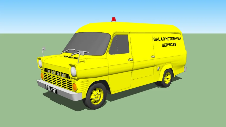 Ford Transit (Mk1 LWB - Motorway Services) | 3D Warehouse