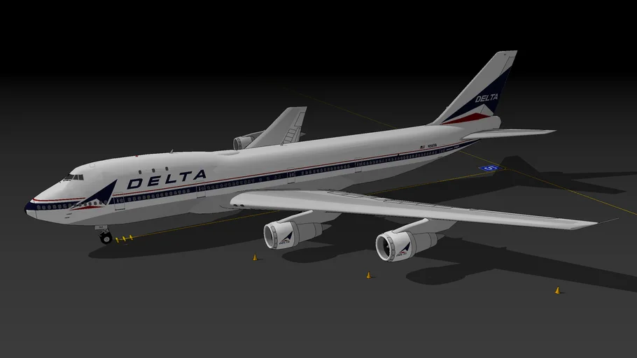 Delta Air Lines 747-132 (1974) | 3D Warehouse