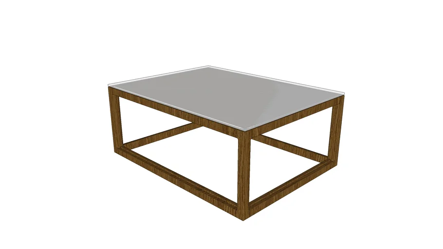 Metro Rectangular Coffee Table | 3D Warehouse