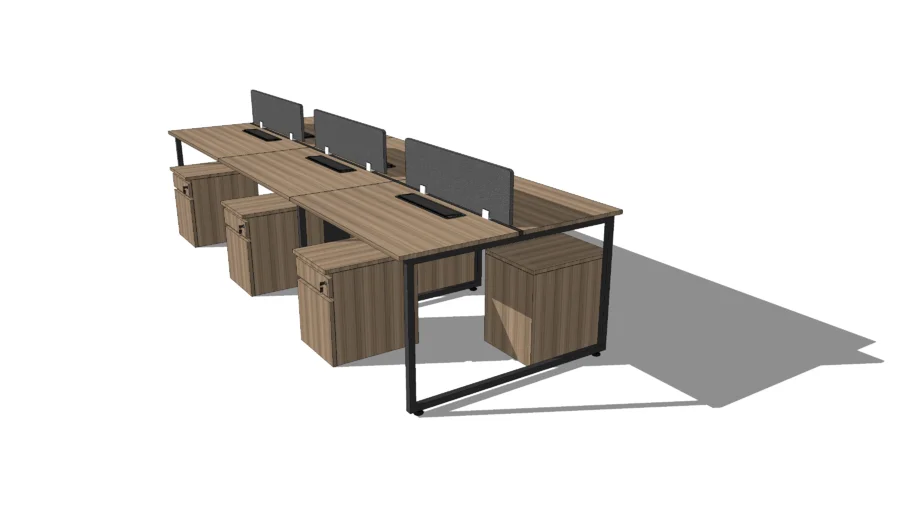 Industrial Workstation by VINOTI Office | 3D Warehouse