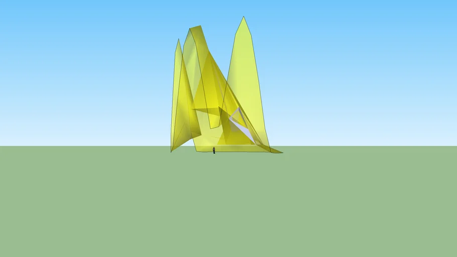 yellow ghost blob | 3D Warehouse